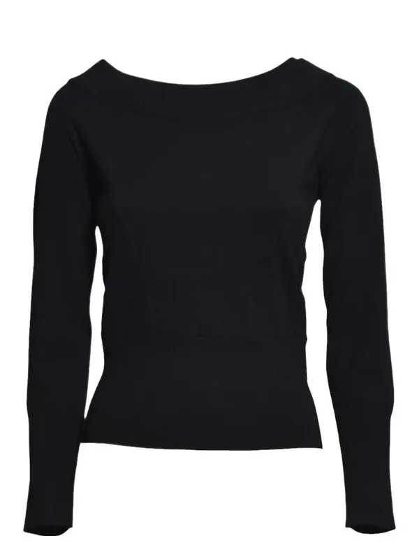 Max Mara Long-sleeved Knitwear - Black