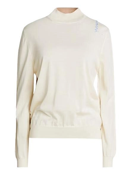 Marni Colorblocked Knit Turtleneck - Beige