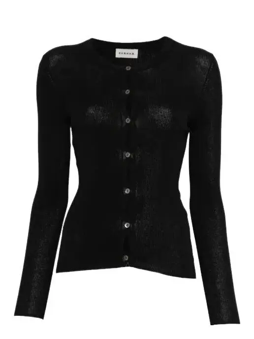 P.a.r.o.s.h Ribbed Cardigan - Black