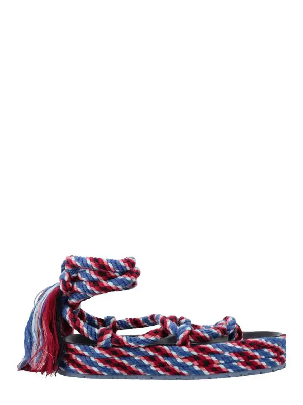 Isabel Marant Étoile Erol Tasselled Round-toe Rope Sandals - Multicolor