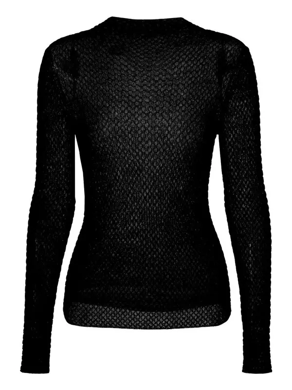 NUAJE NUAJE Auden Merino Wool Mock Neck Top - Black