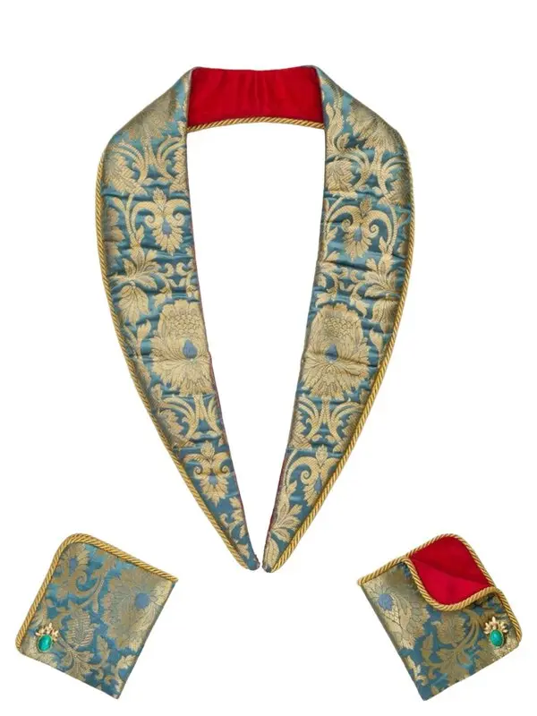 Victoria Grant The Riviera Tuxedo Lapels And Cuffs - Red/blue/gold