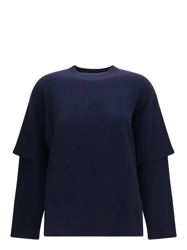 DARKPARK Troy Double-sleeve Cashmere Sweater - Blue