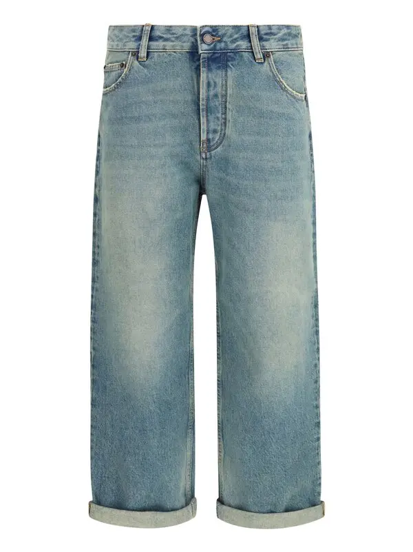 DARKPARK Lizzie Boyfriend Denim Jeans - Light Blue
