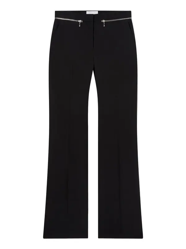 Stella McCartney Zip-detail Straight-leg Trousers - Black
