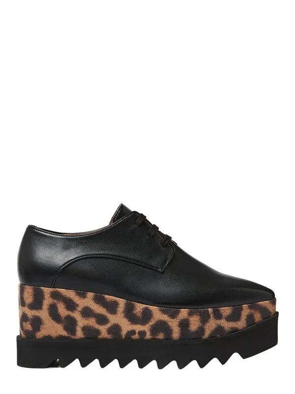 Stella McCartney Leopard Elyse Platforms - Black/leopard