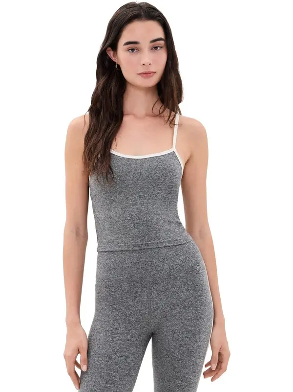 Strut This The Winnie Active Tank Top - Heather Grey