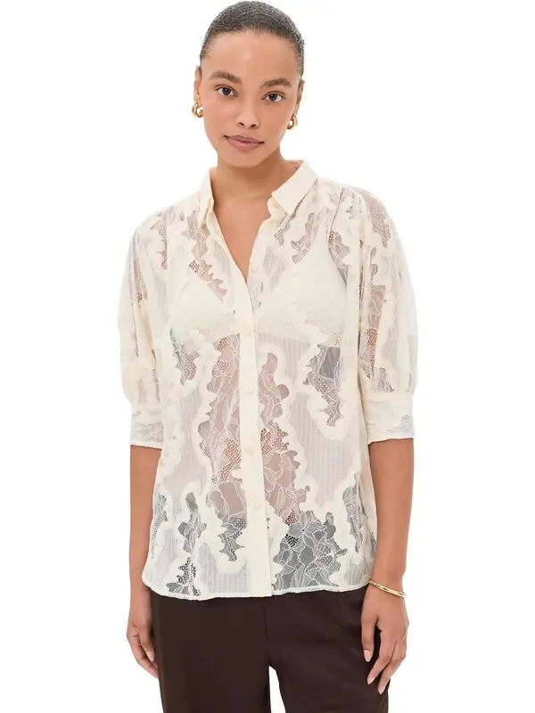 Rachel Comey Rayman Button Down Shirt - Ivory