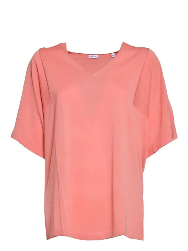 Aspesi V-neck T-shirt - Pink