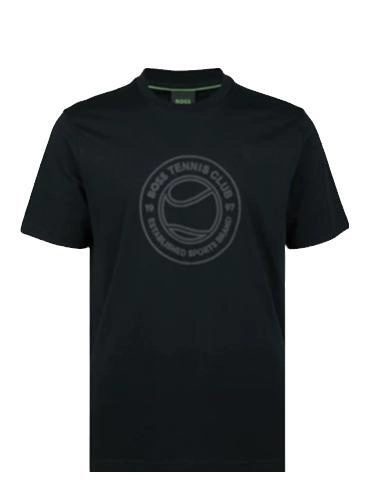 Hugo Boss Tennis Club Printed T-shirt - Black