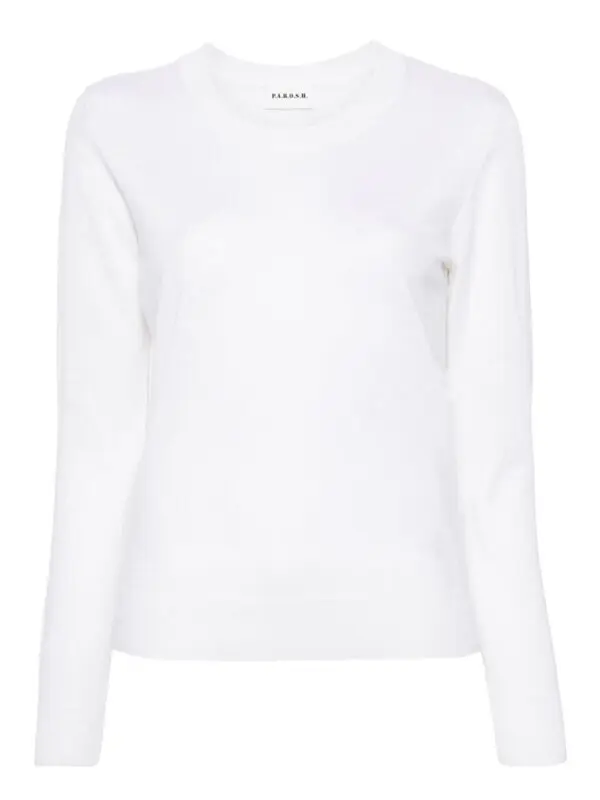 P.a.r.o.s.h Wool-silk-blend Jumper - White