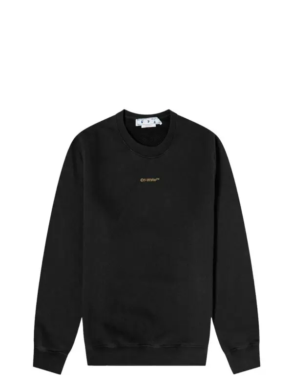 Off-White Logo Printed Long-sleeved Sweatshirt - Black