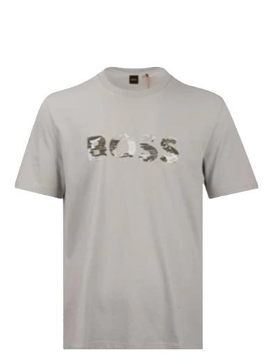 Hugo Boss Regular Fit Crewneck T-shirt - Gray