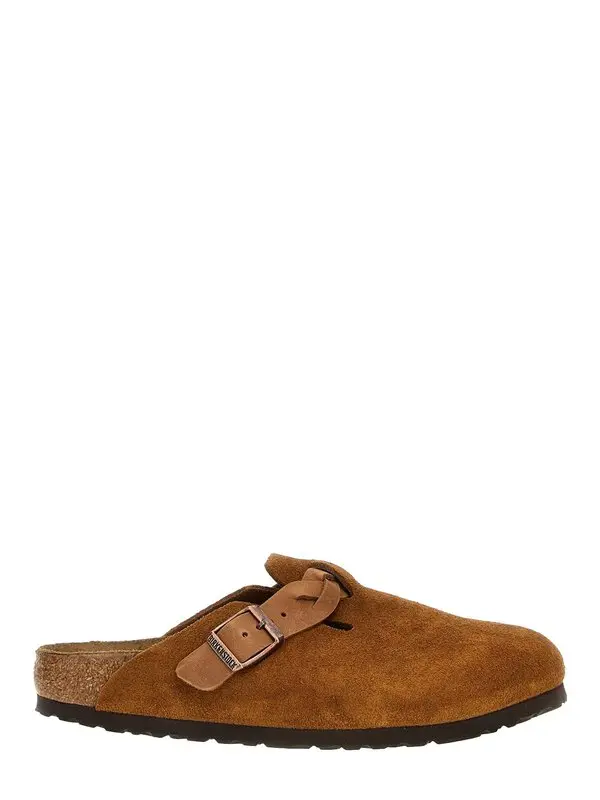 BIRKENSTOCK Boston Braided Slip-on Mules - Brown