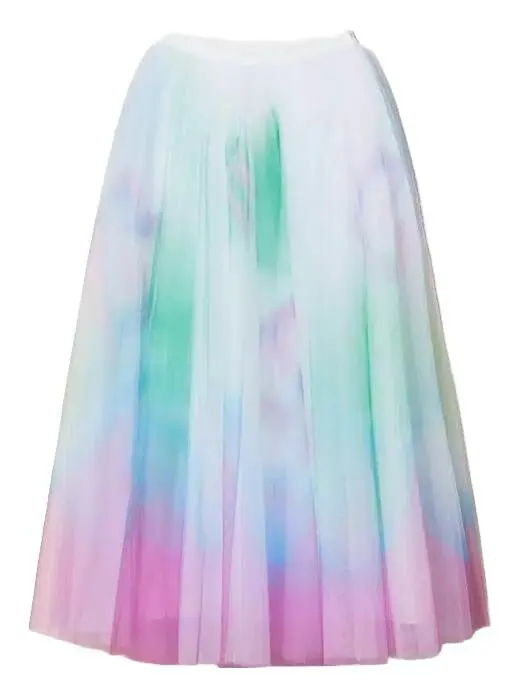 TWINSET Sprayed-effect Tulle Full Skirt - Blue