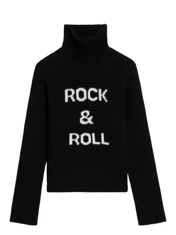 Zadig&Voltaire Rock Roll High-neck Sweater - Black