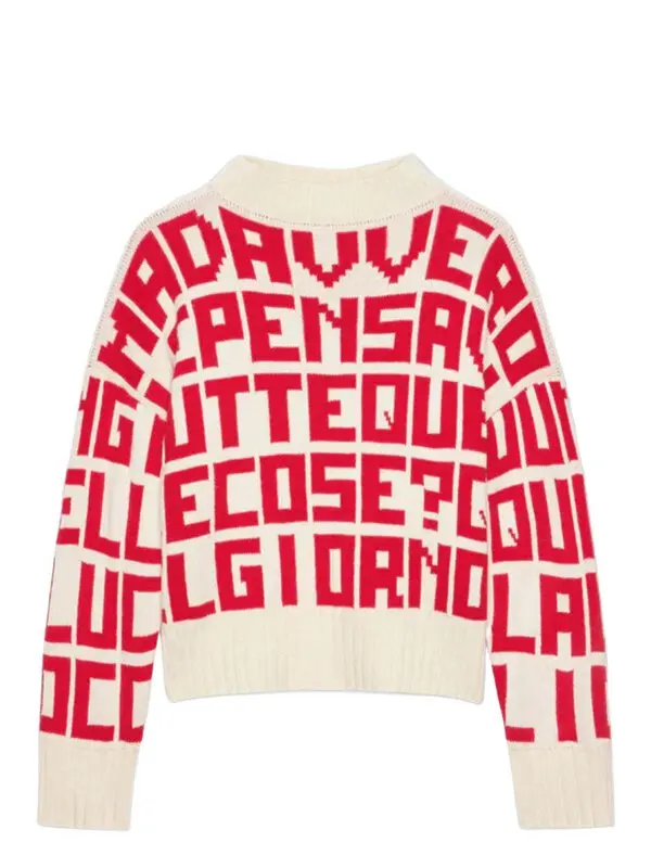 MSGM X Caterina Frongia Crewneck Jumper - Red