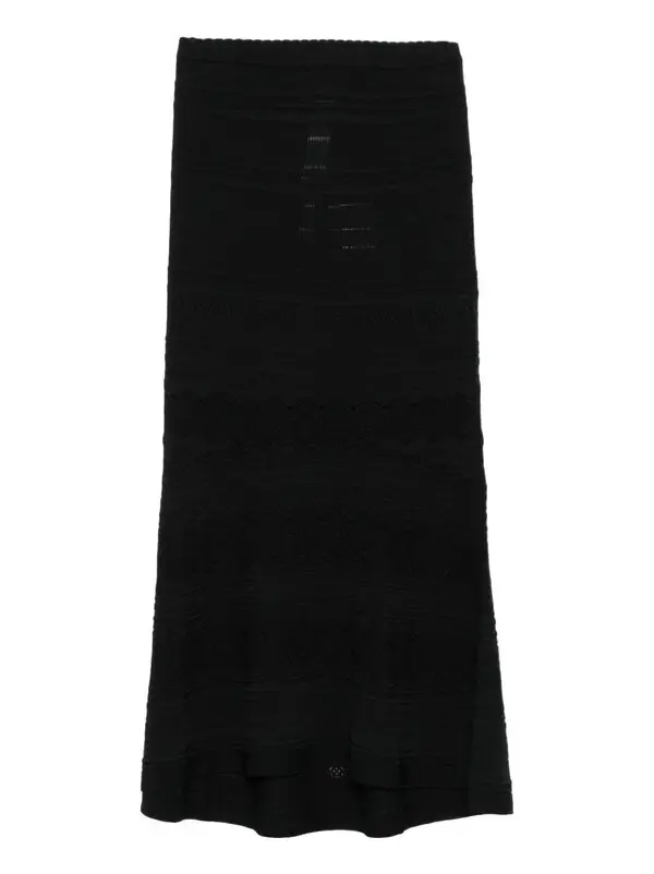 TWINSET Flared Midi Skirt - Black