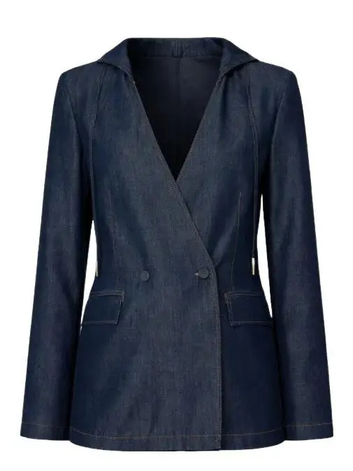TWINSET Chambray Blazer - Black