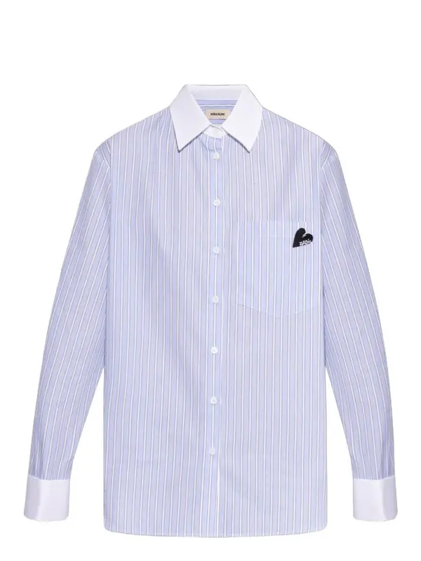Zadig&Voltaire Morning Striped Shirt - Blue