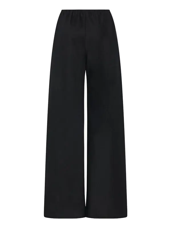 THE ROW Gala Wide Leg Pants - Black