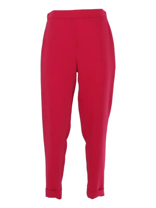 P.a.r.o.s.h Slim Fit High Waisted Pants - Red