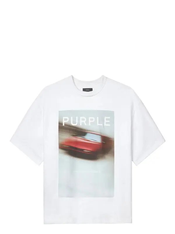 PURPLE BRAND Tunnel Vision T-shirt - White