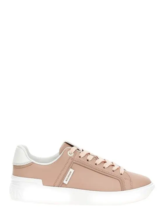 Balmain B-court Lace-up Sneakers - White