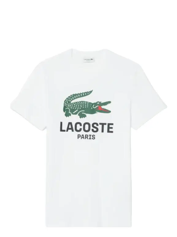 Lacoste Logo Print T-shirt - White