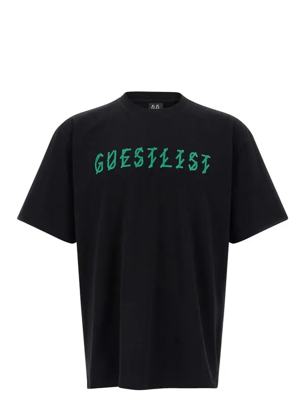 44 LABEL GROUP Guestlist Printed Crewneck T-shirt - Black
