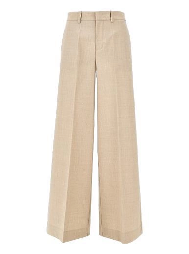 P.a.r.o.s.h Wool-blend Straight Trousers - Nude