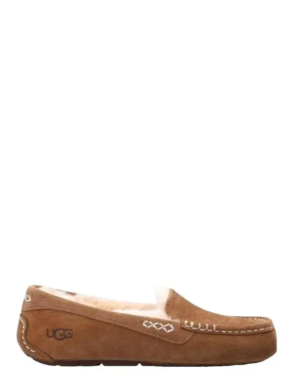 UGG Ansley Logo Embossed Slip-on Loafers - Brown