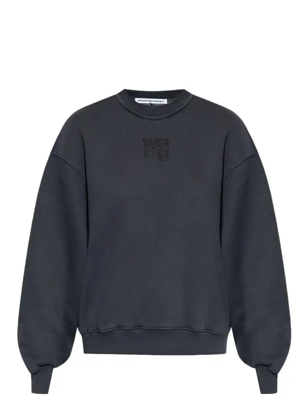 Alexander Wang Crewneck Long-sleeved Sweatshirt - Black