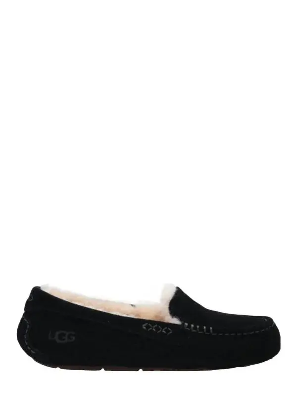 UGG Ansley Logo Embossed Slip-on Loafers - Black