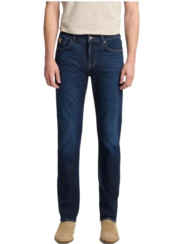 7 For All Mankind Button Detailed Skinny Jeans - Black