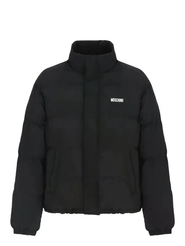Moschino Logo-print Padded Jacket - Black