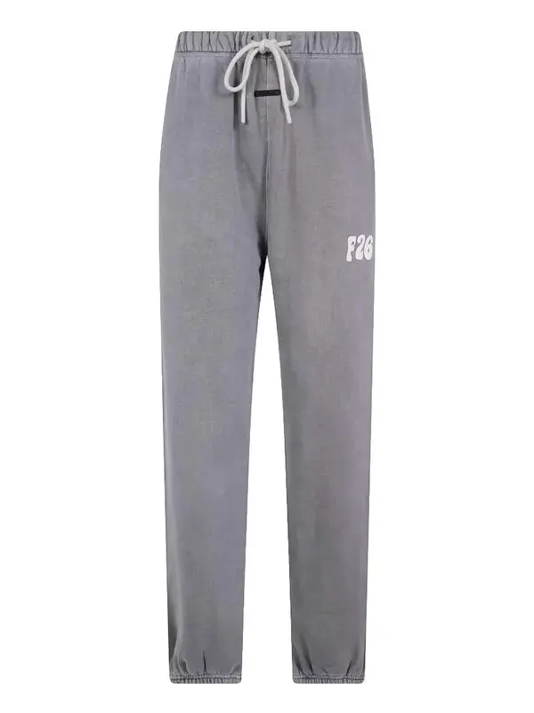 Fear Of God Logo-print Drawstring Track Pants - Grey