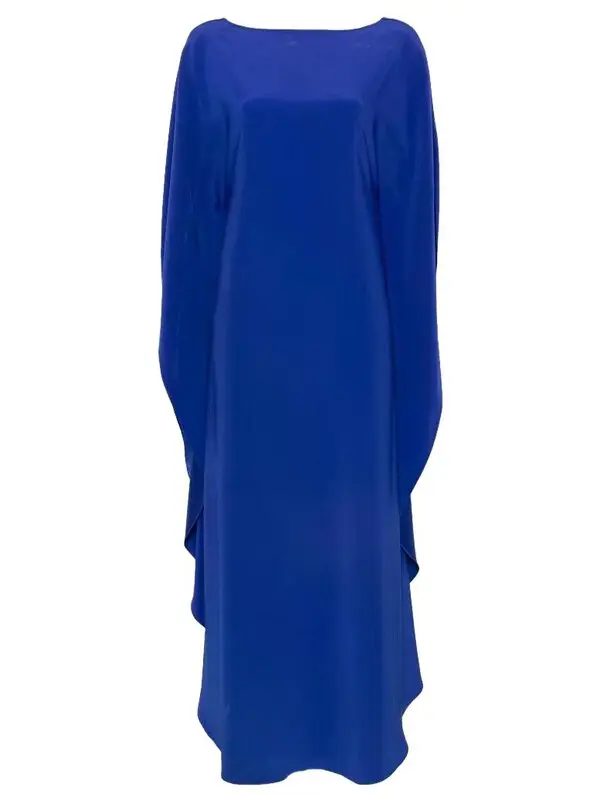 GIANLUCA CAPANNOLO Iris Cape-style Maxi Dress - Blue