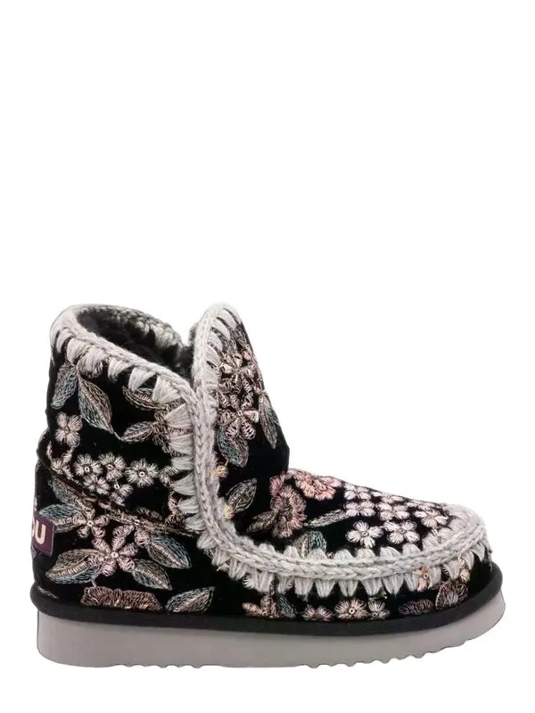 Mou Eskimo 18 Botanical Boots - Black