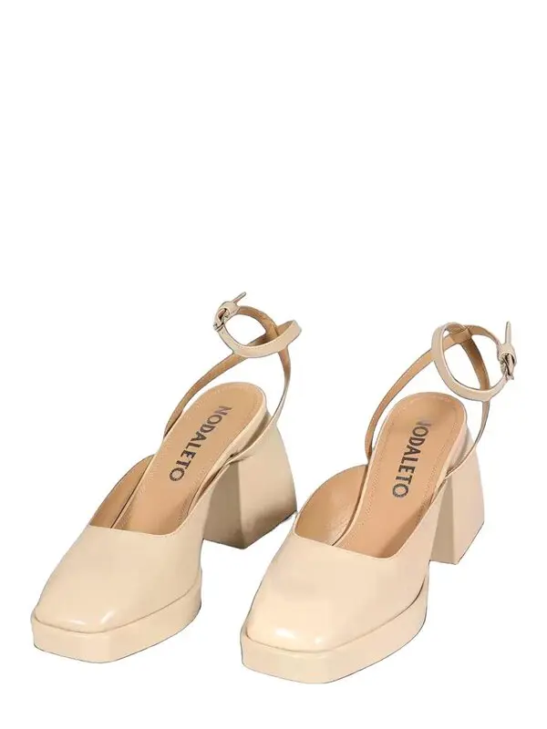 NODALETO Bulla 90 Platform Pumps - Neutrals