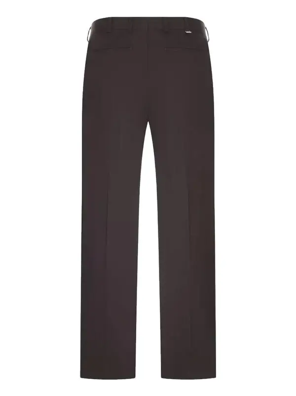 PT TORINO Pressed-crease Wool Trousers - Black