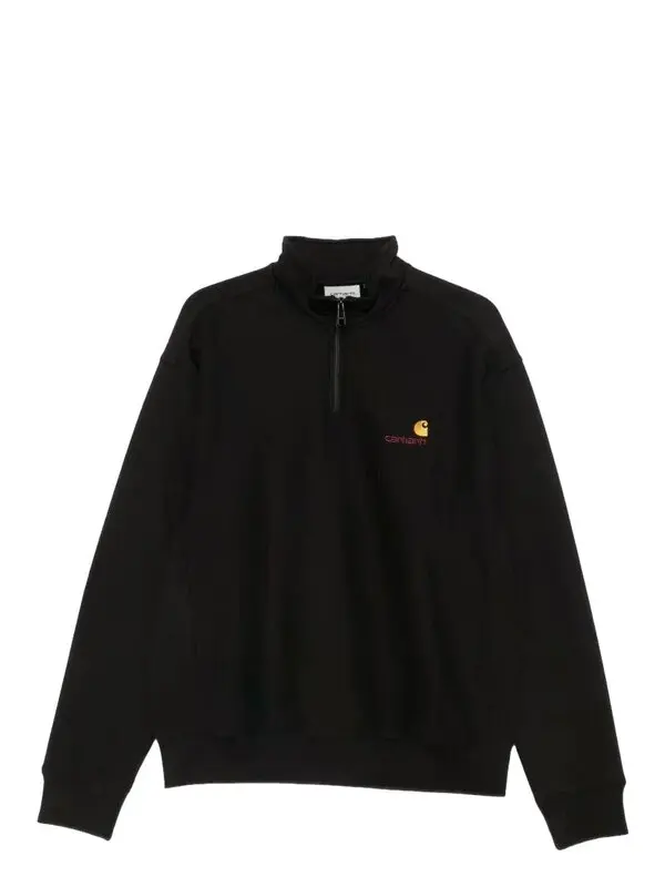 Carhartt Work In Progress American Script Embroidered Sweater - Black
