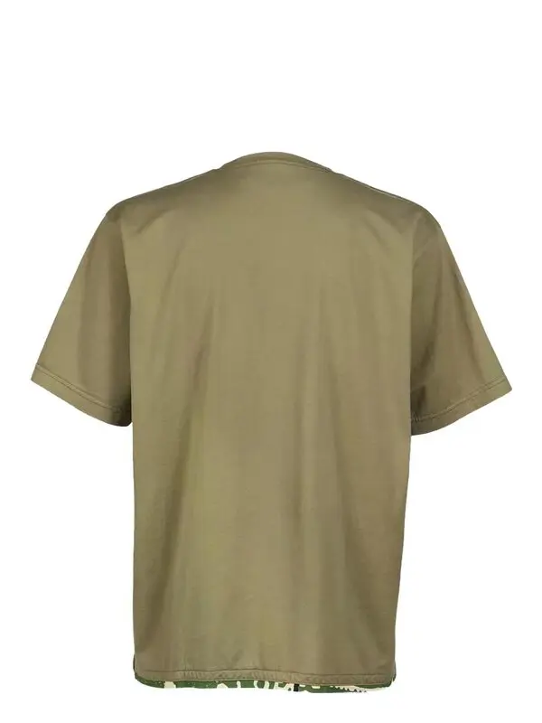 PORTER CLASSIC Hawaiian-print Piping T-shirt - Green