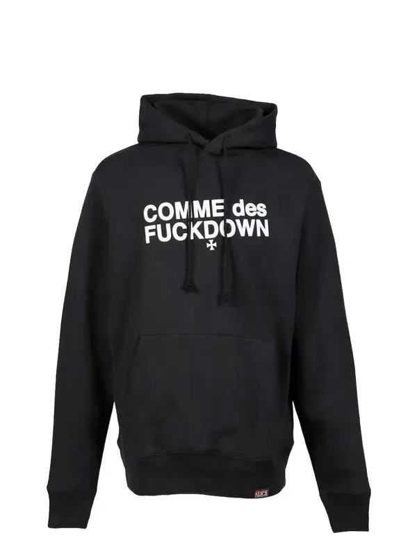 SSUR X Alice Hollywood Slogan-print Hoodie - Black