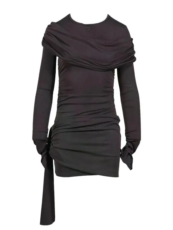 MISBHV Virgo Draped Mini Dress - Grey