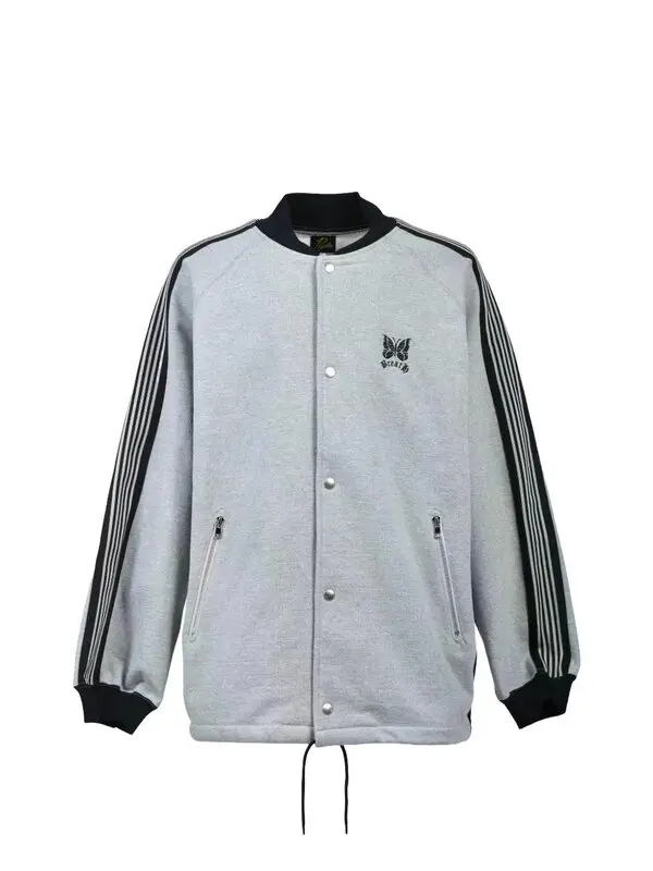 BREATH X Needles Side-stripe Bomber Jacket - Grey