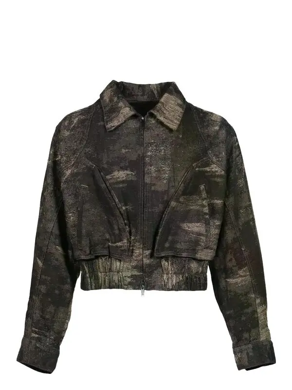 TAAKK Distressed Denim Jacket - Black