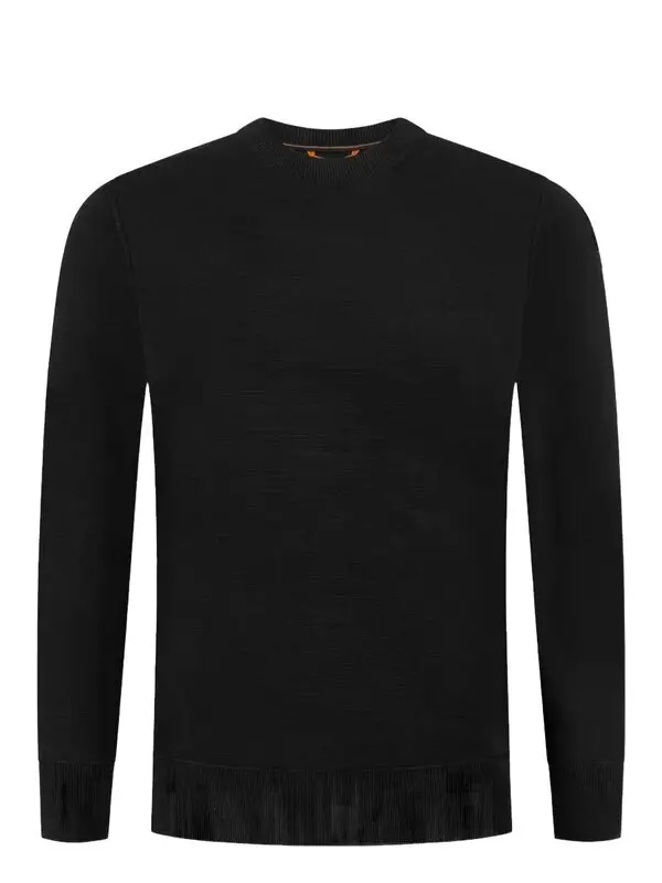 PARAJUMPERS Logo-patch Crew-neck Sweater - Black