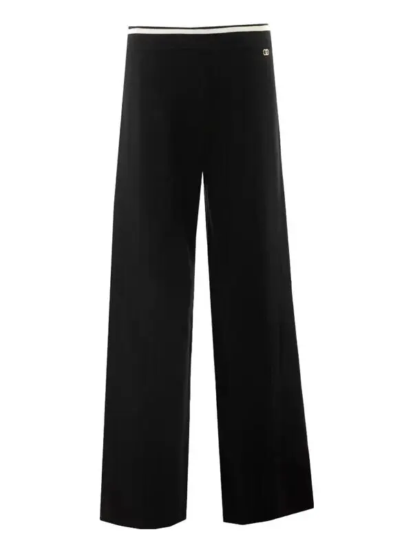 Liu Jo Knit Palazzo Pants - Black