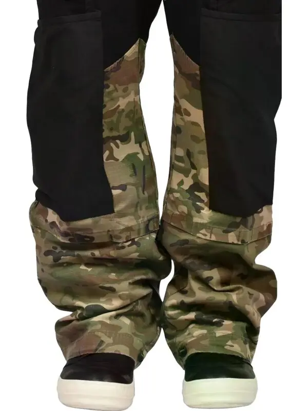 Matthew Williamson Mixed-material Cargo Pants - Black